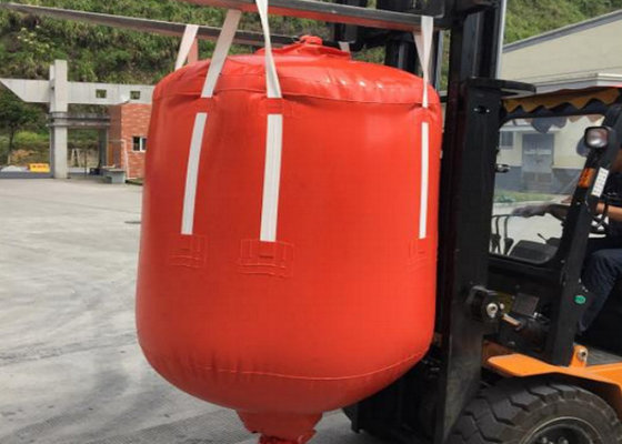 China 1 Ton - 2.5 Ton PVC Recycled Big Bag Cone Bottom / Flat Bottom With Spout supplier
