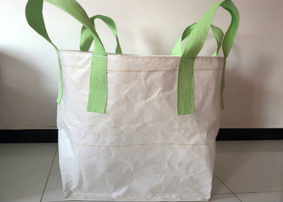 China Green Lifting 1 Ton Storage Bags , Large Reinforce Woven Jumbo Bags supplier