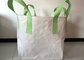 Green Lifting 1 Ton Storage Bags , Large Reinforce Woven Jumbo Bags supplier